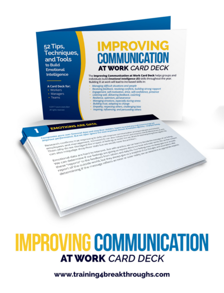 Improving Communication At Work Card Deck | The EQ Store